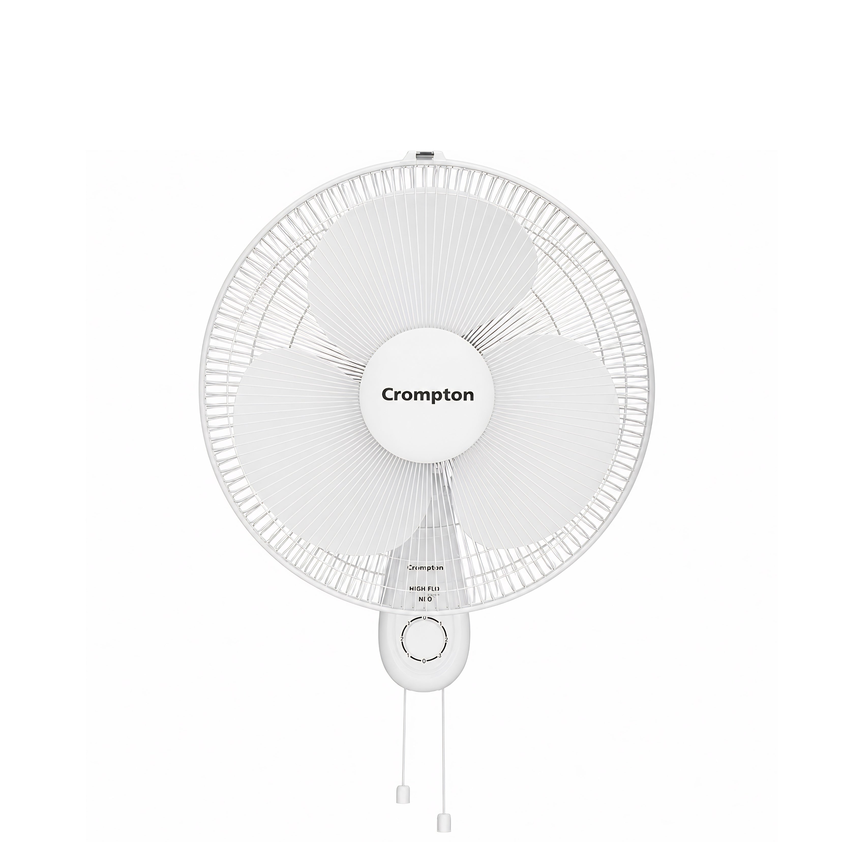 Crompton Hiflo 400mm Wall Mounted Fan White | 1350 RPM | 75 CMM Air De ...